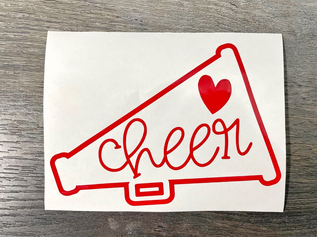 Cheerleader Vinyl Decal Sports Cheer Car Window Sticker - Etsy