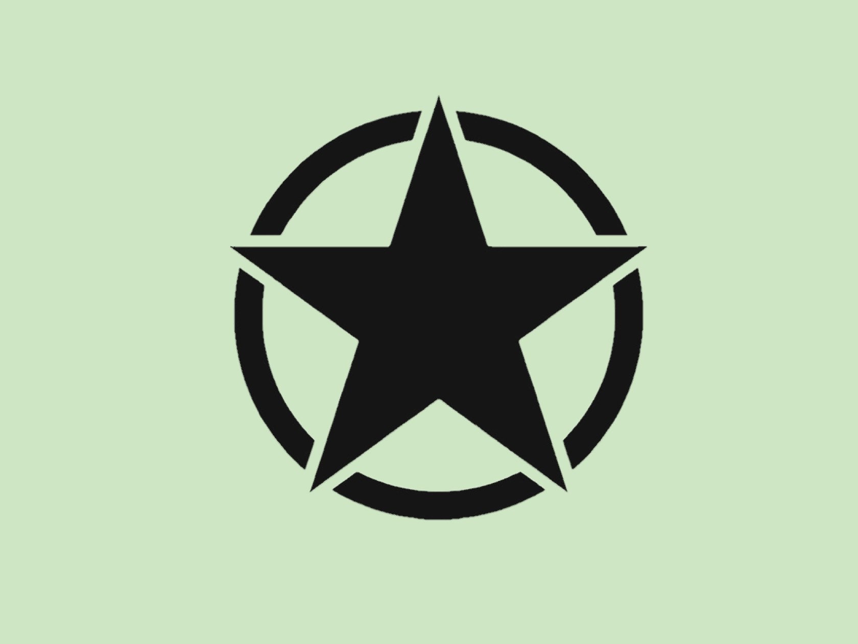 Vinyl Decal Army Military Star Symbol Vinyl Decal Sticker for Laptops ...