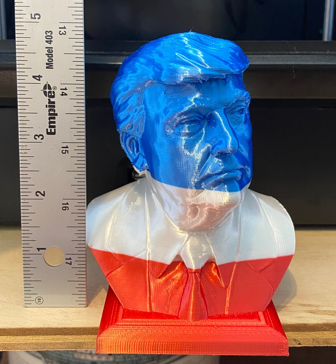 Trump: Red White & Blue silk PLA 5in. - Etsy