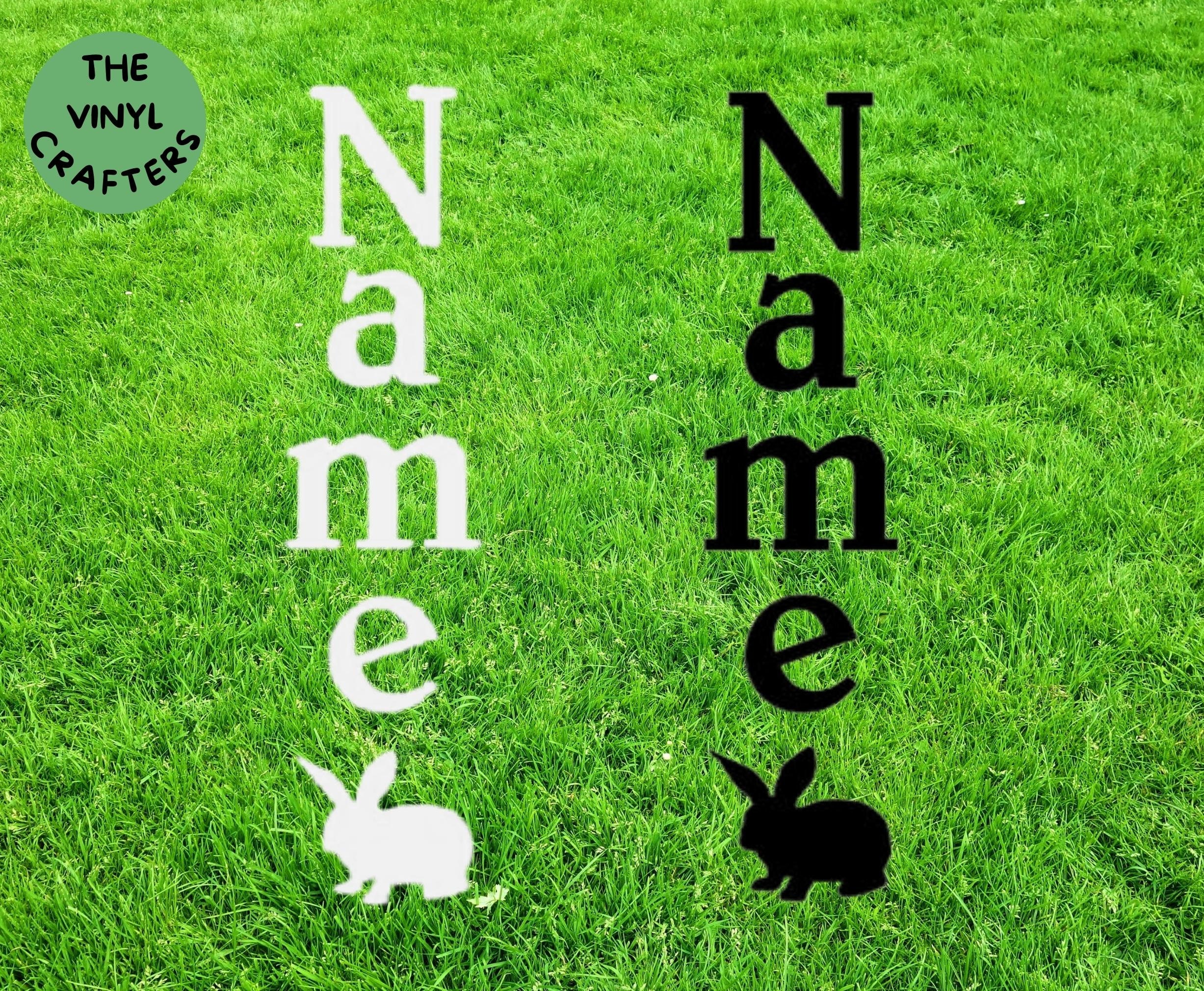 Rabbit decal sticker/personalised rabbit bowl decal - Etsy.de