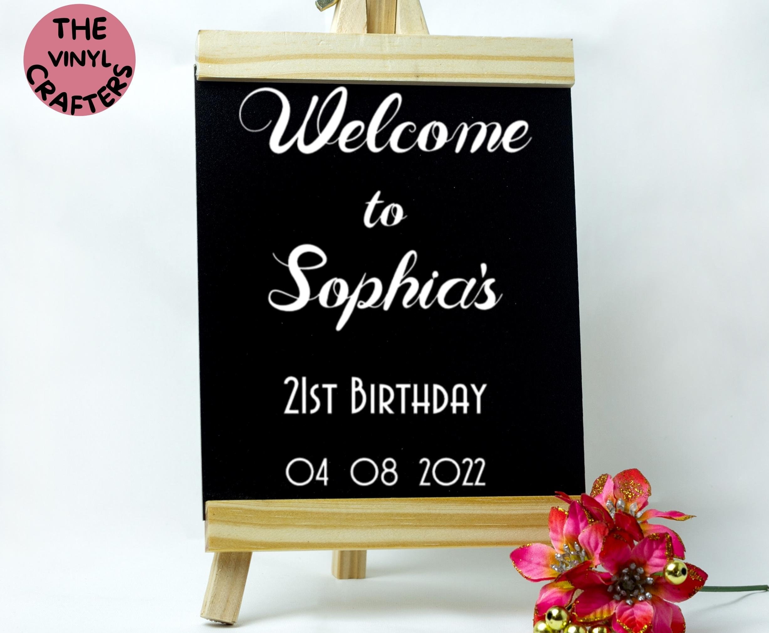 Custom Birthday Sign Decal/large Birthday Decal/customised | Etsy