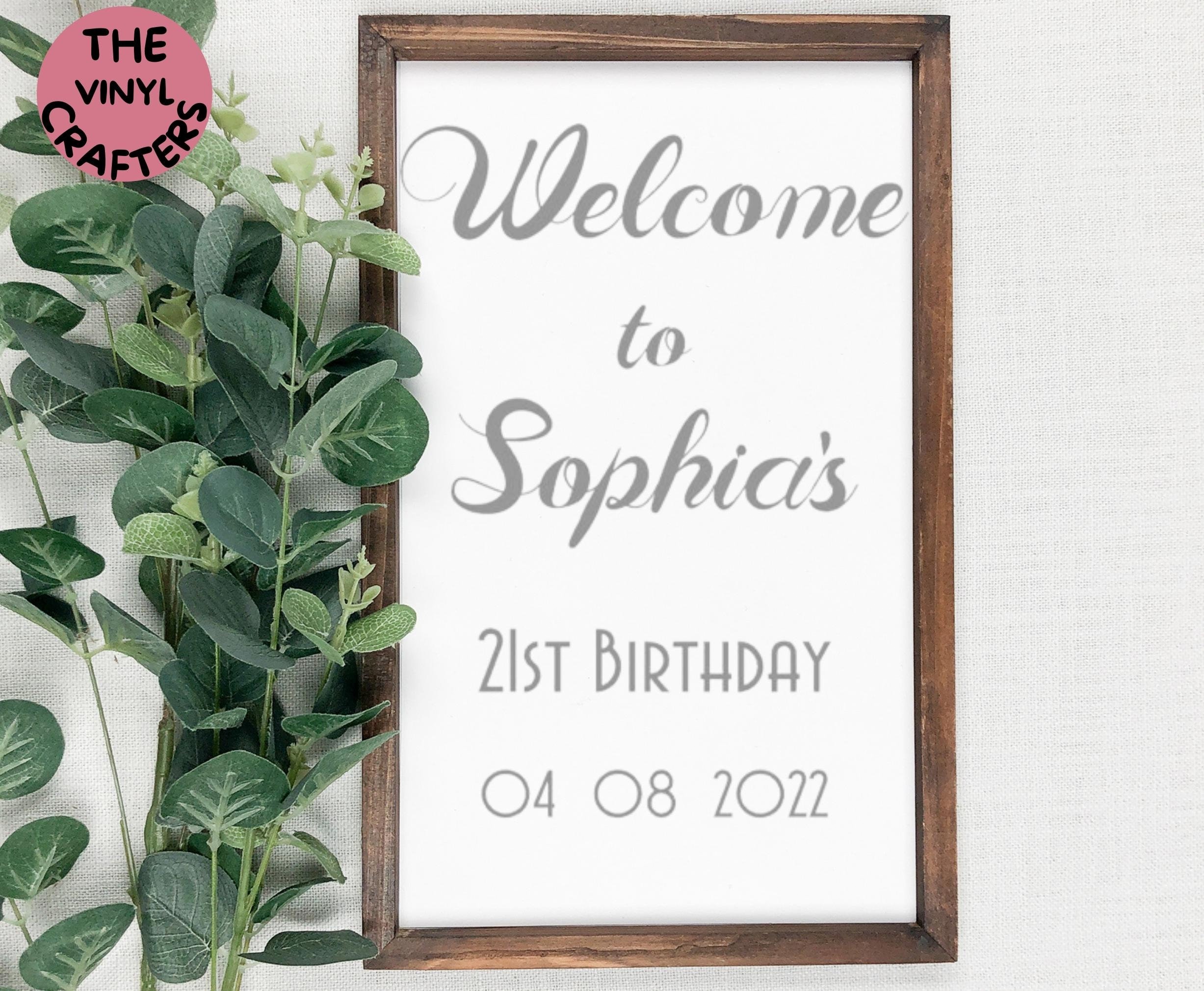 Custom Birthday Sign Decal/large Birthday Decal/customised | Etsy