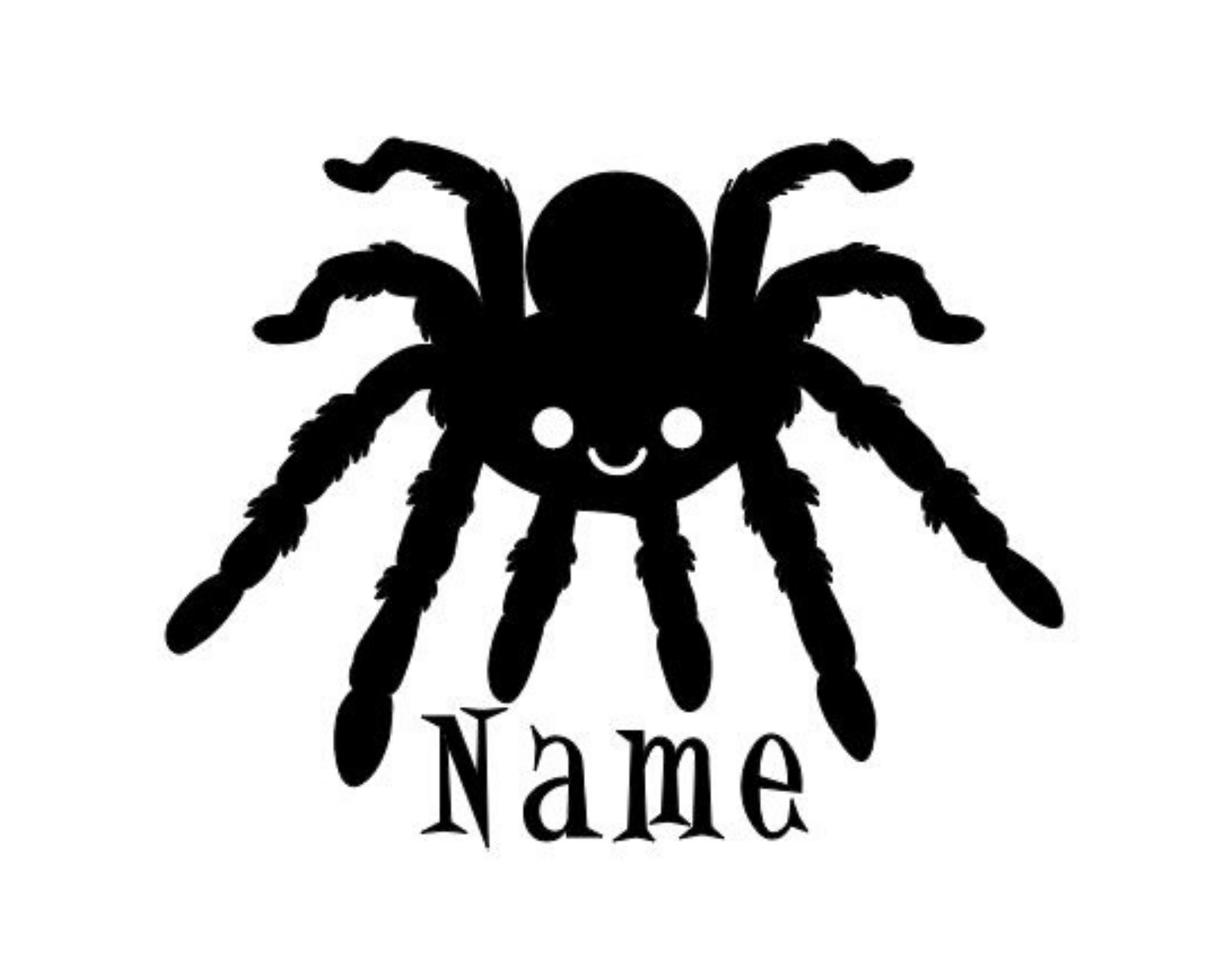 Personalised Tarantula/Spider Decal Sticker for vivarium | Etsy