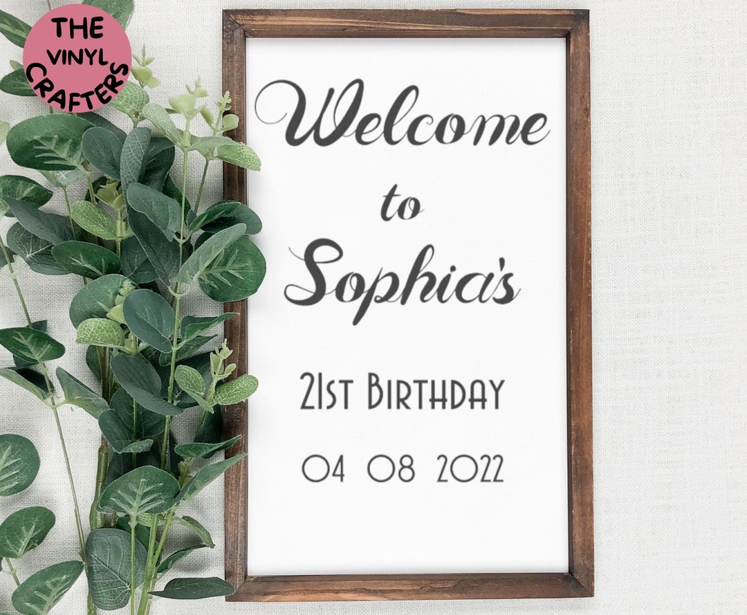 Custom Birthday Sign Decal/large Birthday Decal/customised - Etsy
