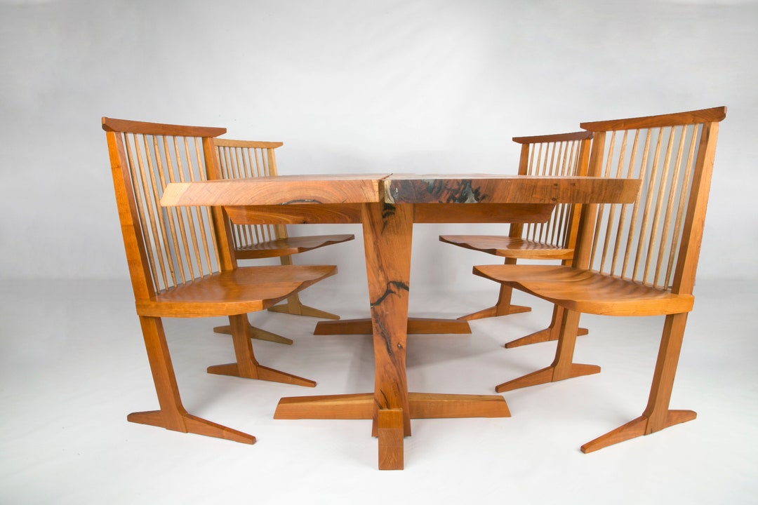 Conoid Table Design Inspired by George Nakashima Midcentury - Etsy