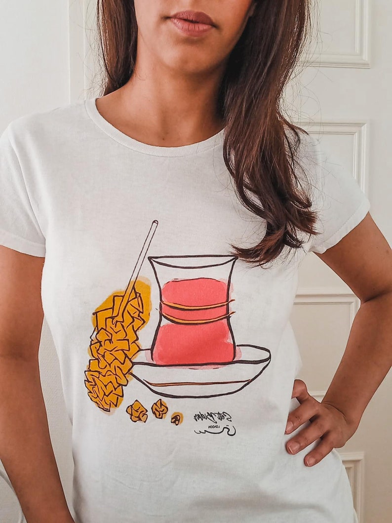 Chai Nabat Womens Persian T Shirt Tea And Crystallised Etsy