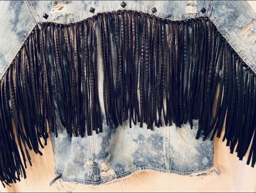Black Metallic Fringe - Etsy