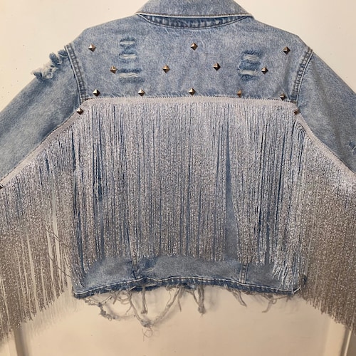 Silver Arm Fringe Jacket - Etsy