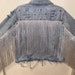 Patriotic Fringe Denim Jacket - Etsy