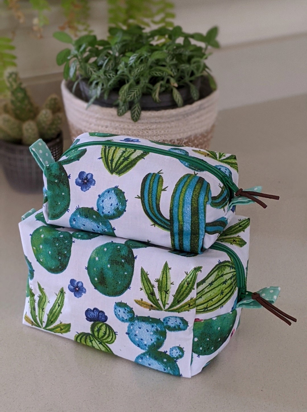 Cactus Fabric Print Handy and Versatile Makeup Bag, Pencil Case or ...