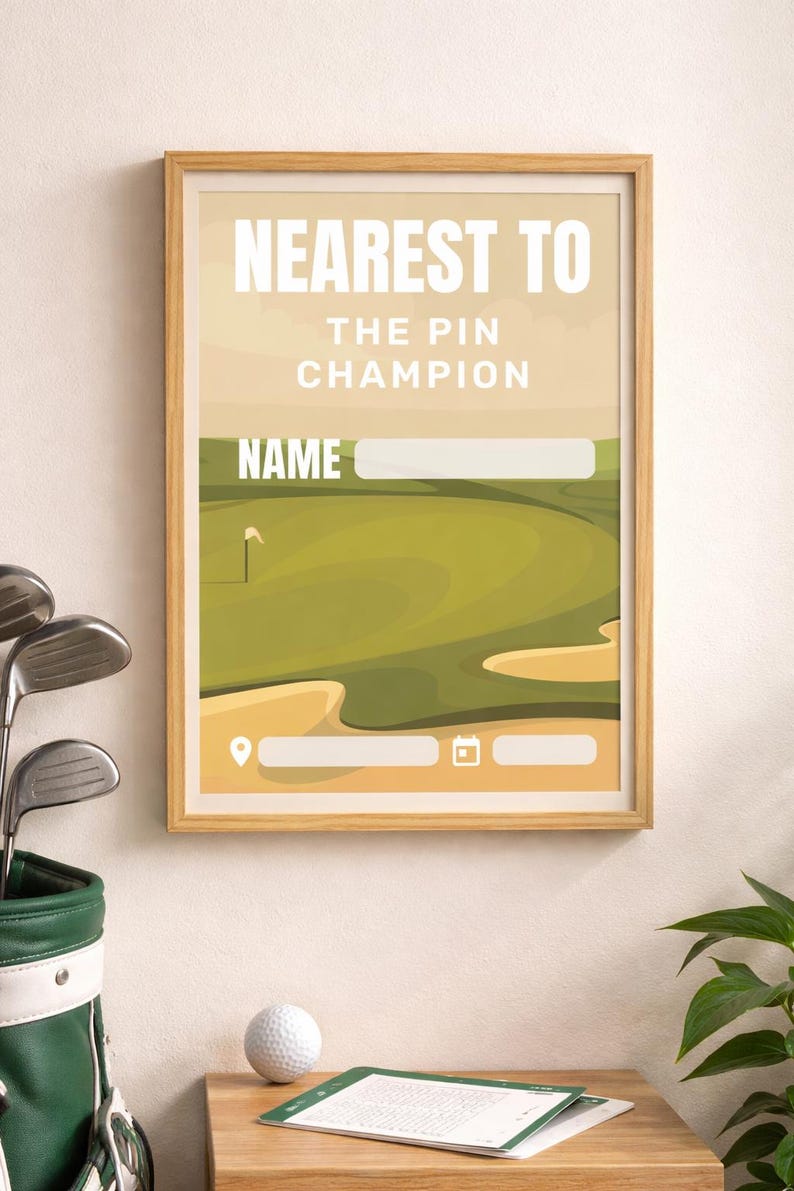 Nearest the Pin Golf Certificate | Editable Tournament Award (PDF ...