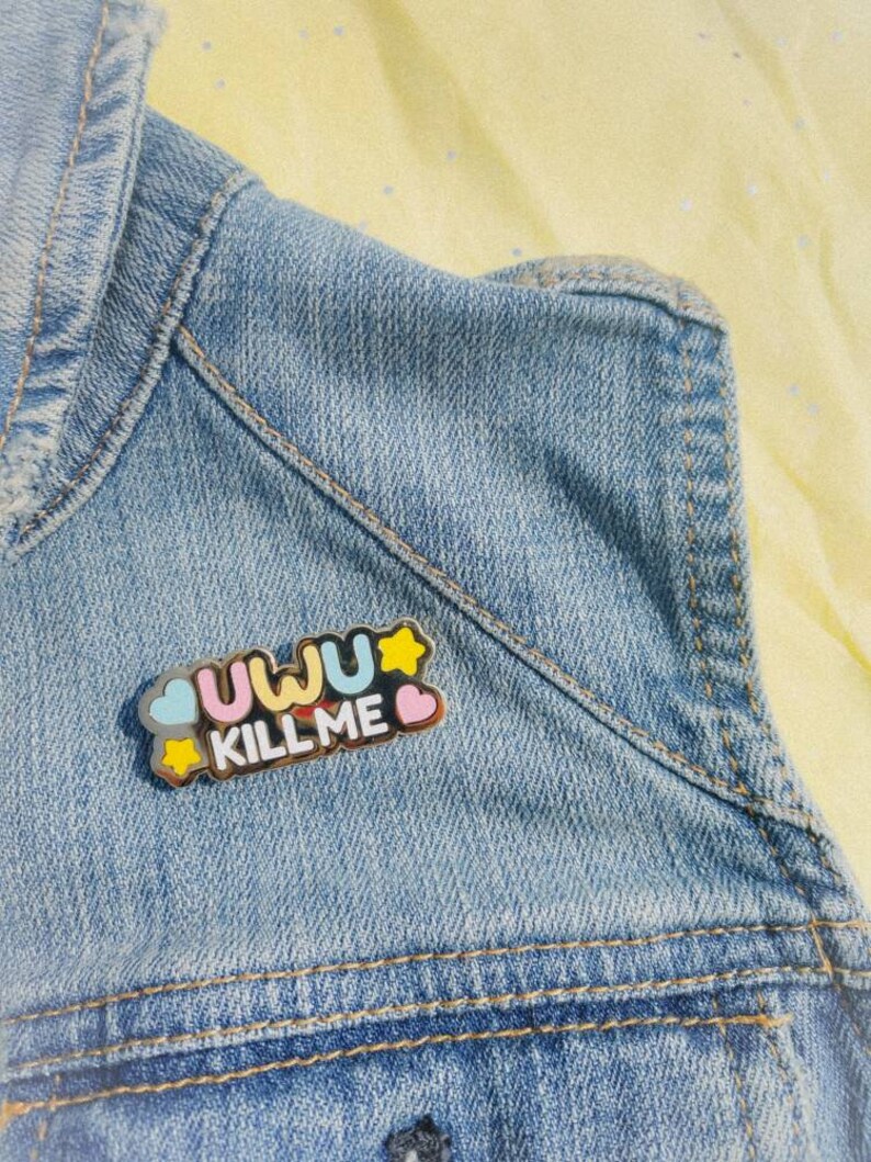 Uwu Mood Hard Enamel Pin Etsy