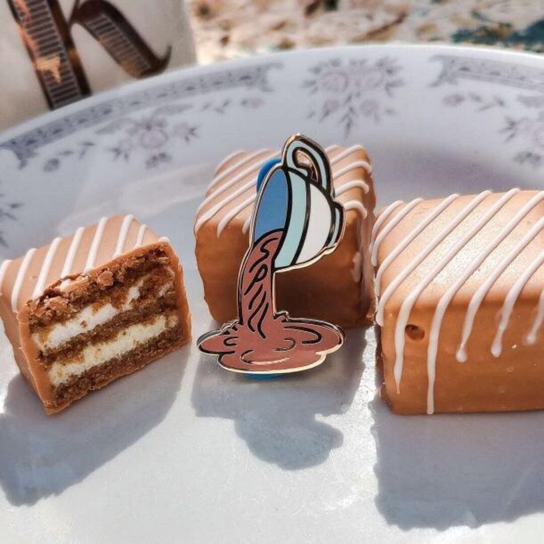 Spill the Tea | Teacup Enamel Pin - Etsy