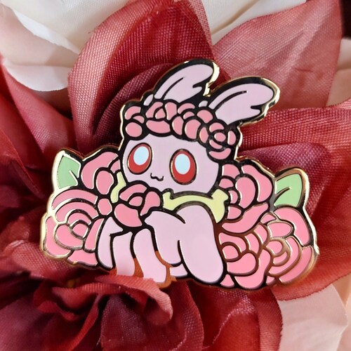 Pink Mothman Enamel Pin Rosy Maple Moth Pin - Etsy