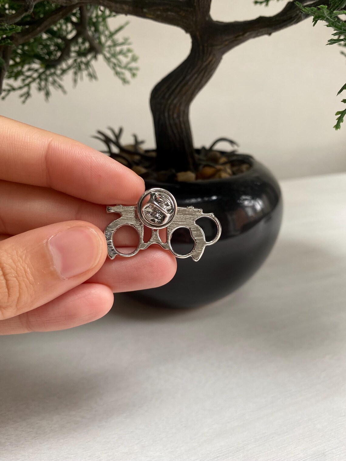 Silver Eyeglasses / Spectacle / Phoroptor / Trial Frame Pin Brooch ...