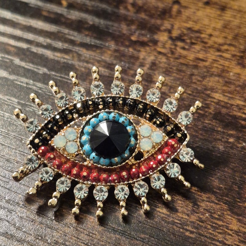 Gemstone Brooch - Etsy