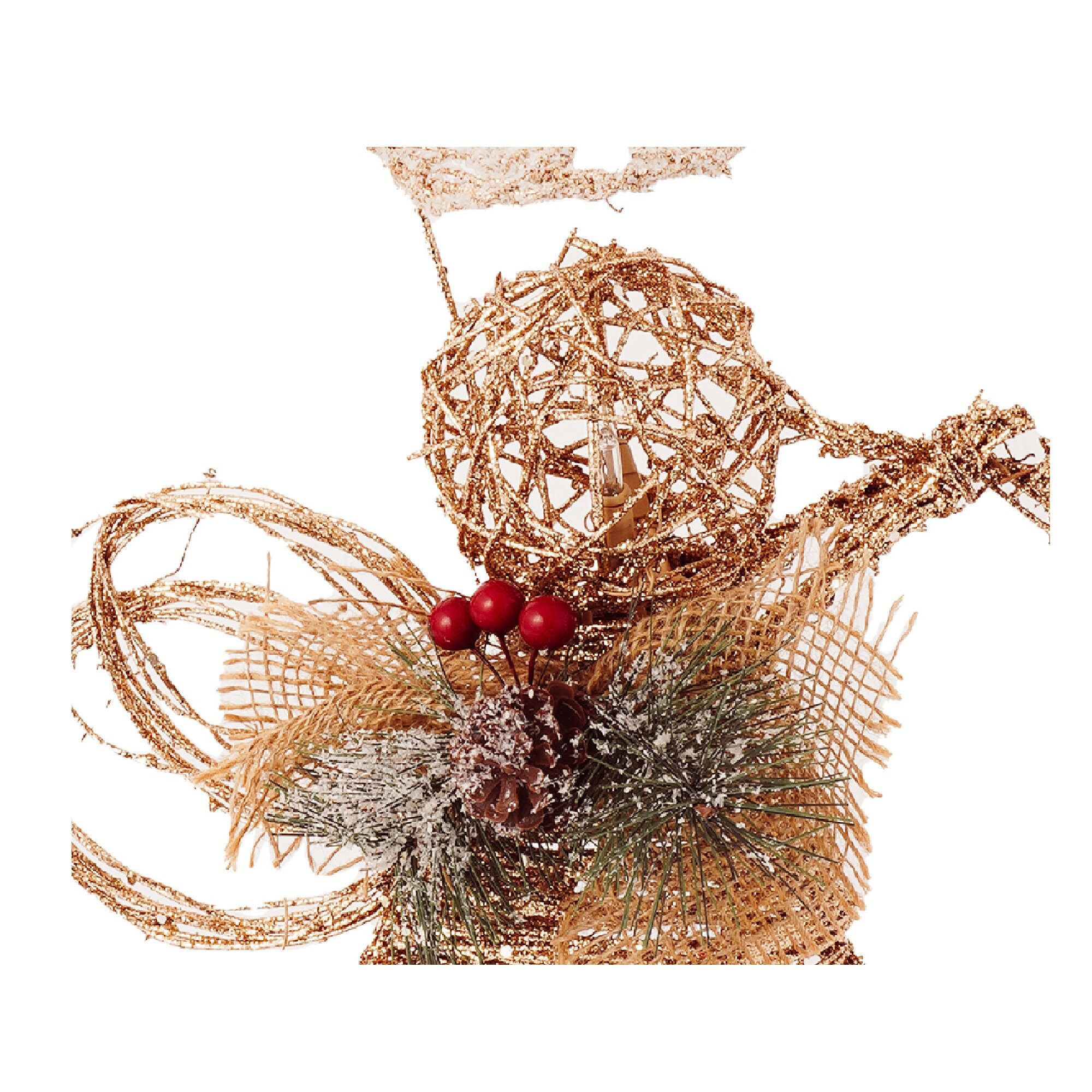 RJ Legend Gold Angel Rattan Decoration Lighted Display for Home, Room ...