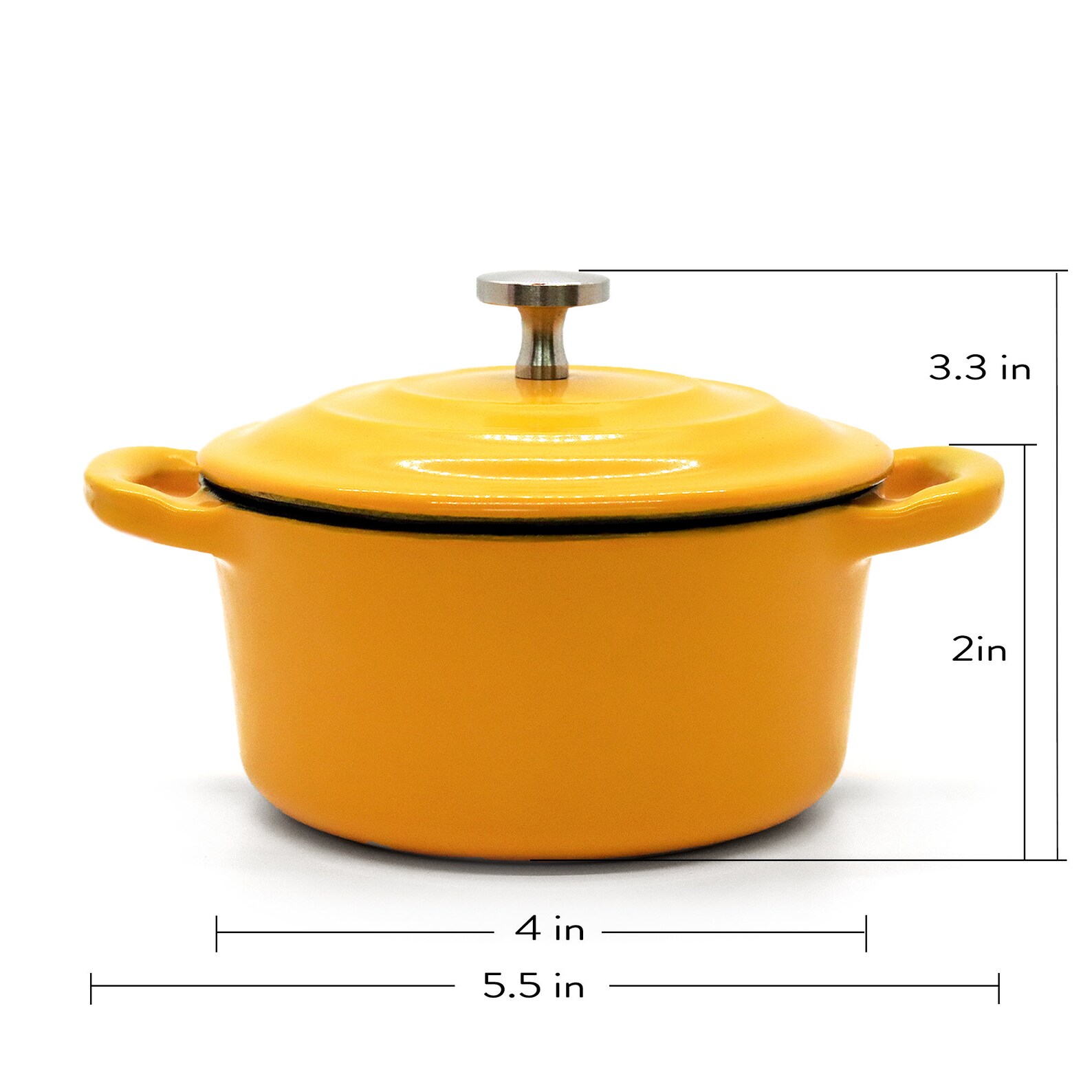 RJ Legend 8.5 Oz Cast Iron Pot Enameled Cast Iron Mini Pot - Etsy