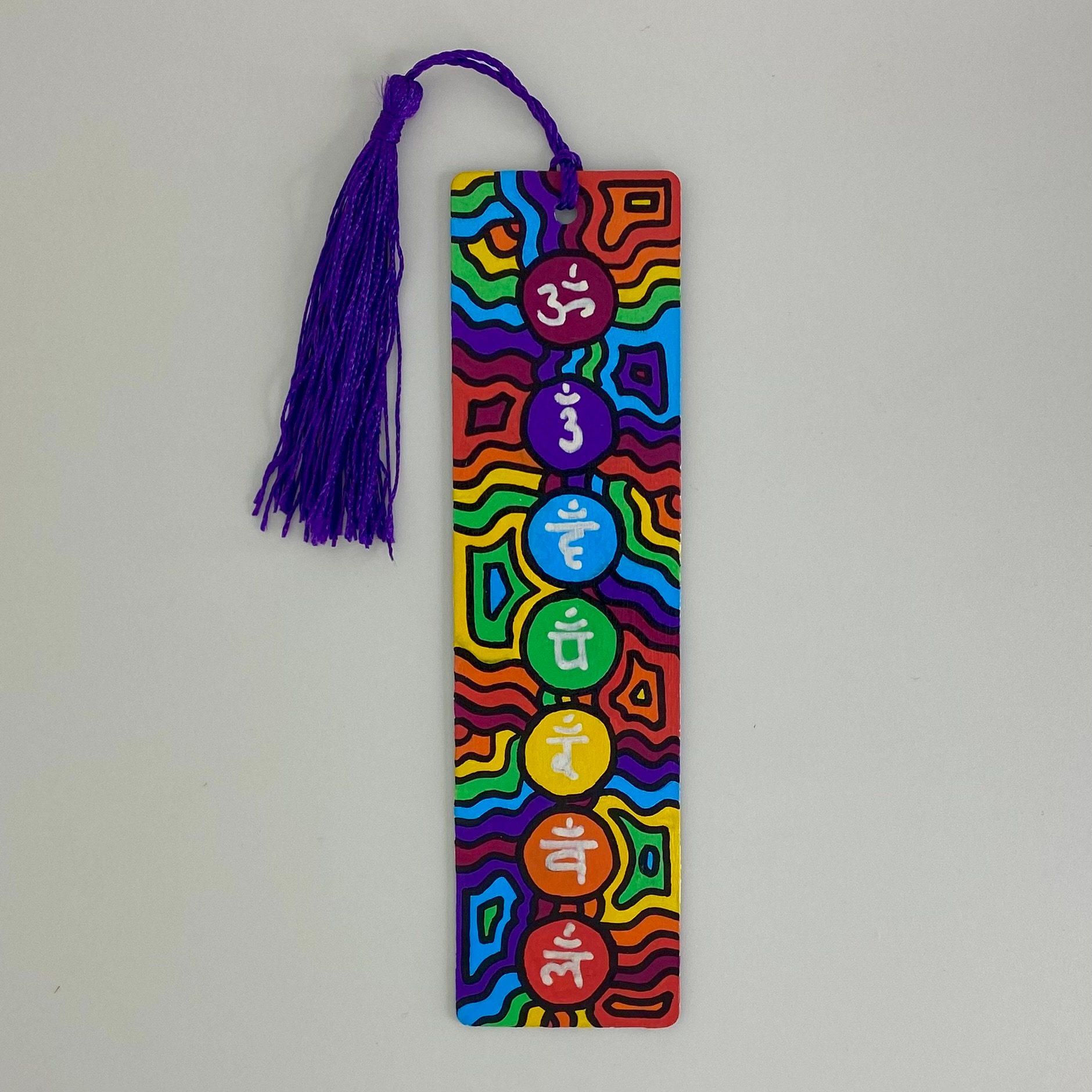 Trippy Hand-painted Bookmarks - Etsy