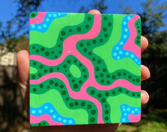 Trippy 3x3 Wooden Box - Etsy UK