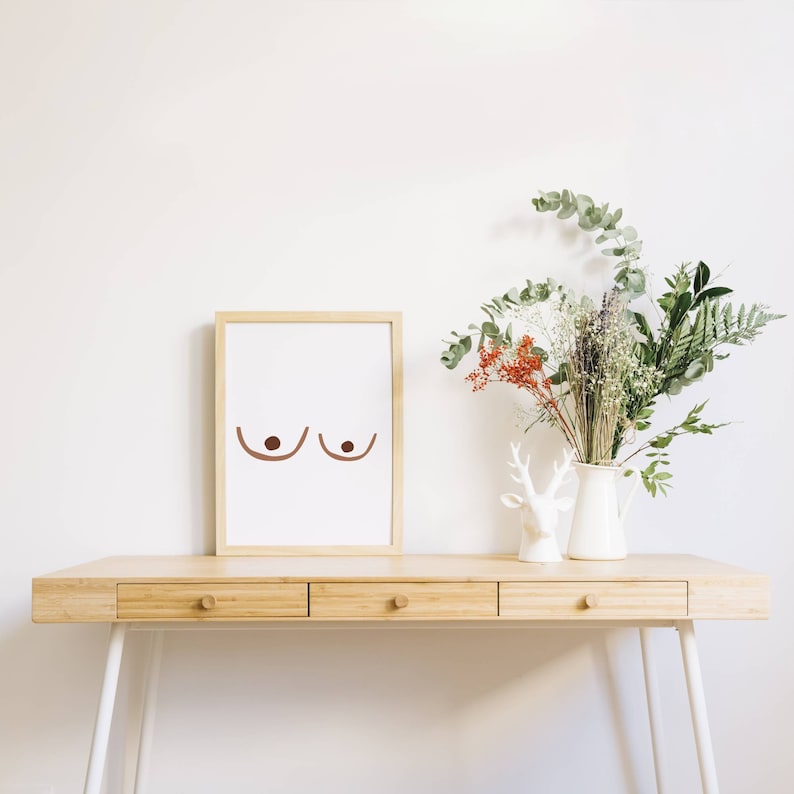 Boob Print Boob Poster - Etsy UK