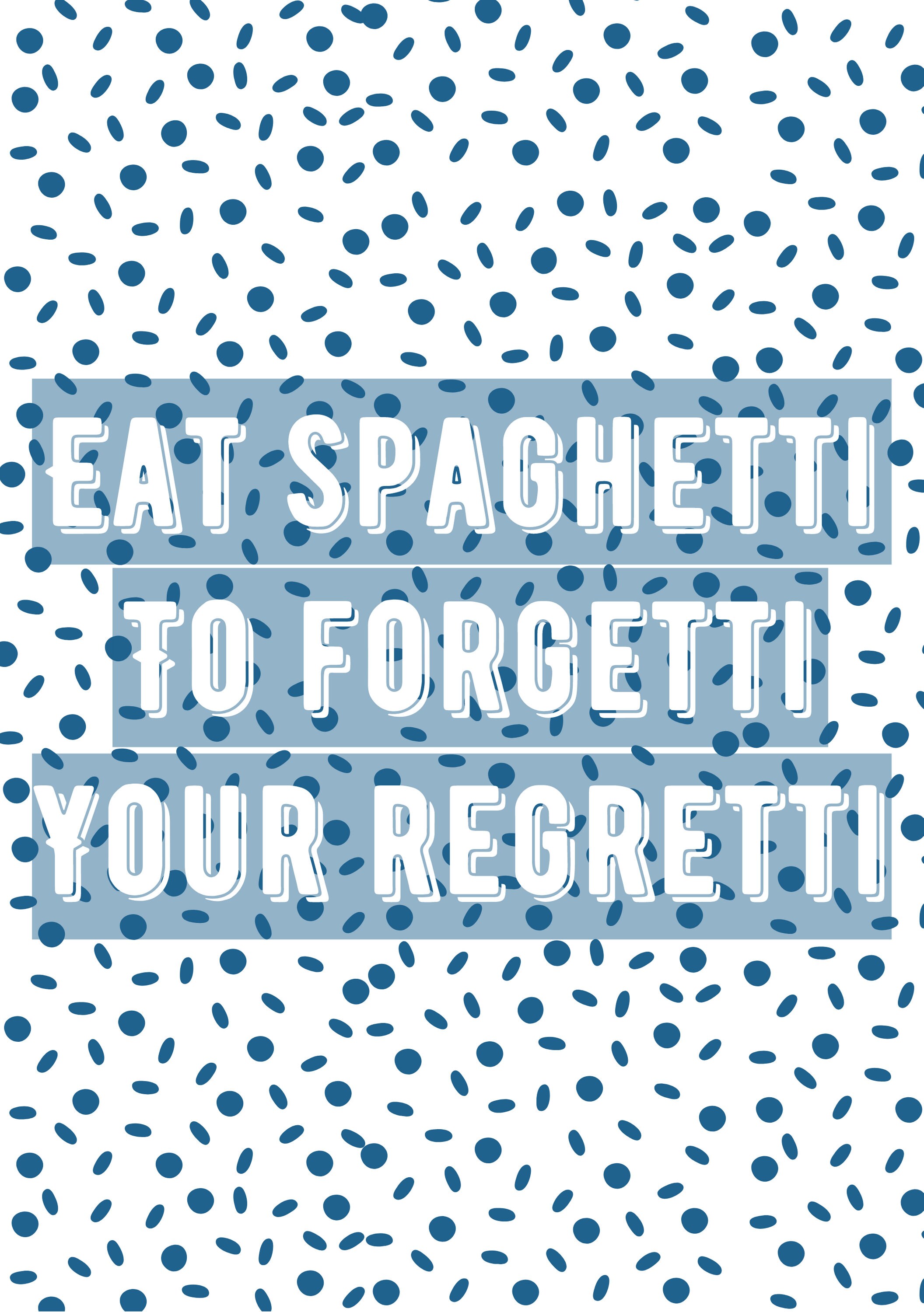 Eat Spaghetti Print, Eat Spaghetti Poster, Funny, Kitchen, Art Print ...