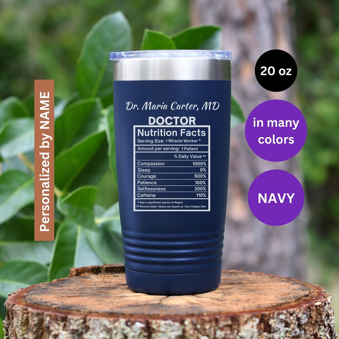 Personalized Laser Engraved Gift for Doctor, Nutrition Facts Label 20 ...