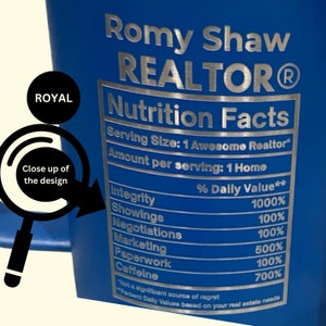 Personalized Real Estate Agent Gift, Realtor Steel Insulated 15 Oz Mug ...