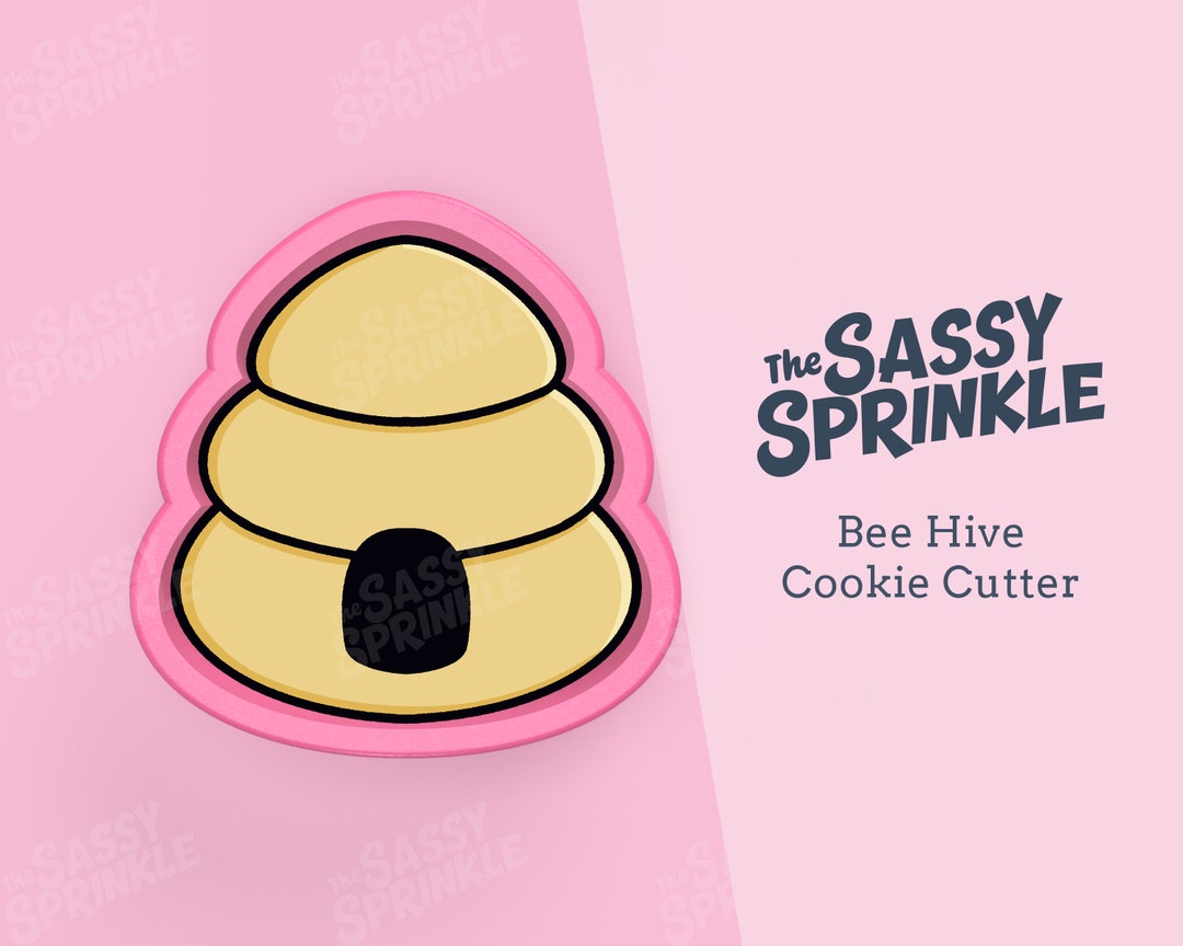 Bee Hive Cookie Cutter Honey Bee Themed Cookies Etsy
