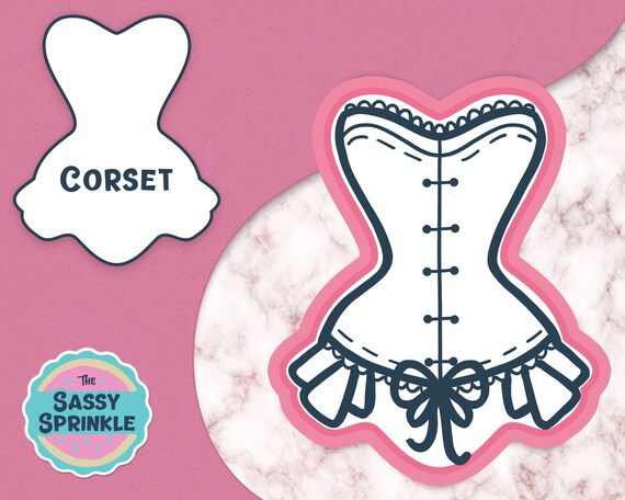 Corset Cookie Cutter Lingerie Cookie Cutter Bachelorette | Etsy