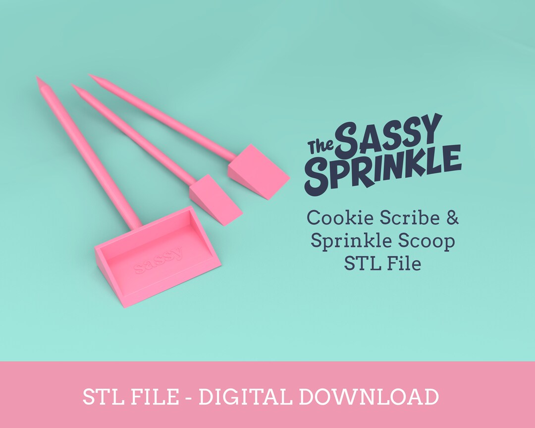 Sprinkle Scoop and Cookie Scribe STL File, Digital Download - Etsy