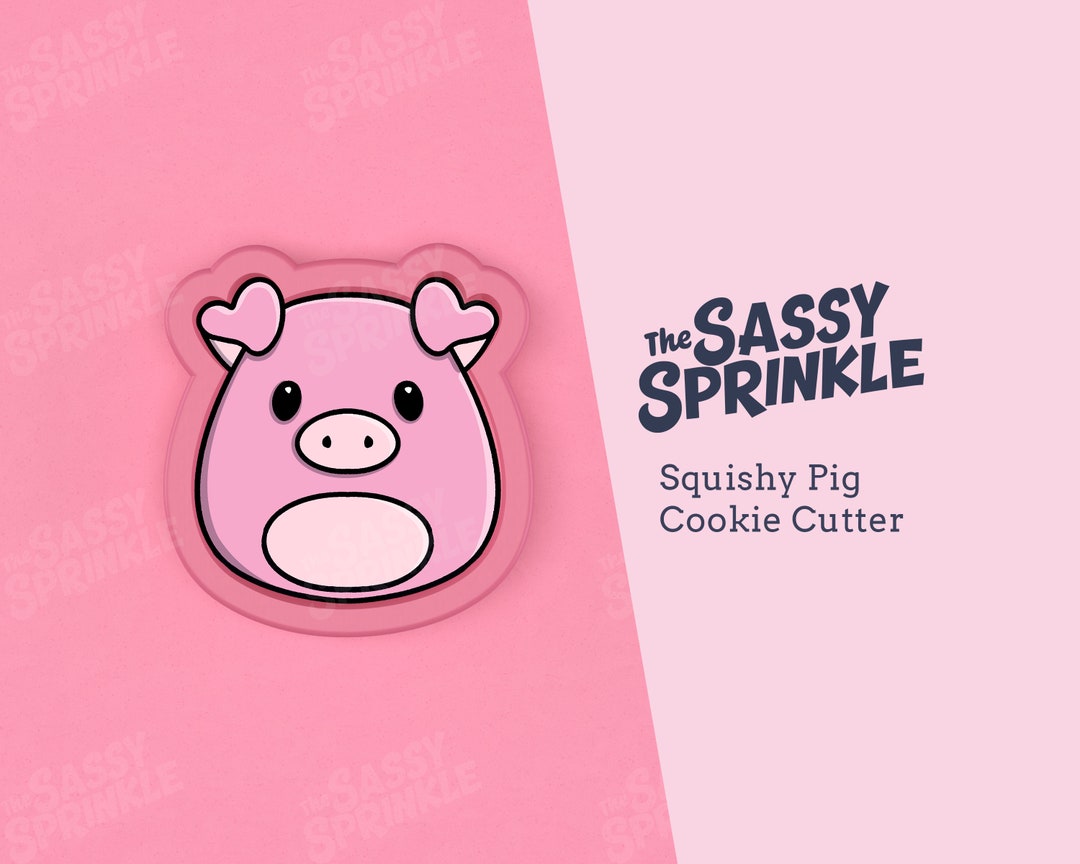 Squish Pig Cookie Cutter, Plushie Pillow Cutter - Etsy