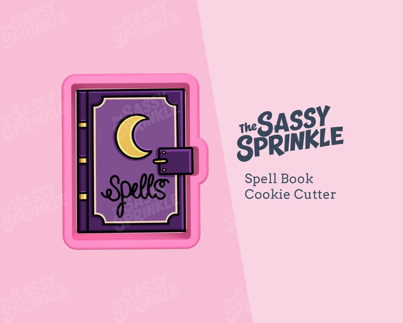 Spell Book Cookie Cutter, Witch Craft Cutter, Black Magic Cookie ...
