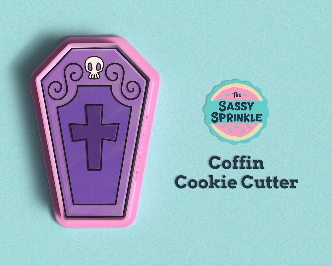 Coffin Cookie Cutter | Halloween Cookie Cutter | Halloween Cookies - Etsy