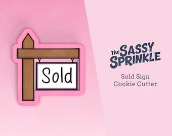 Sold Sign Cookie Cutter - Etsy
