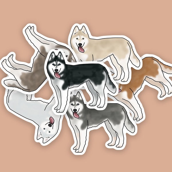 Husky Decal - Etsy