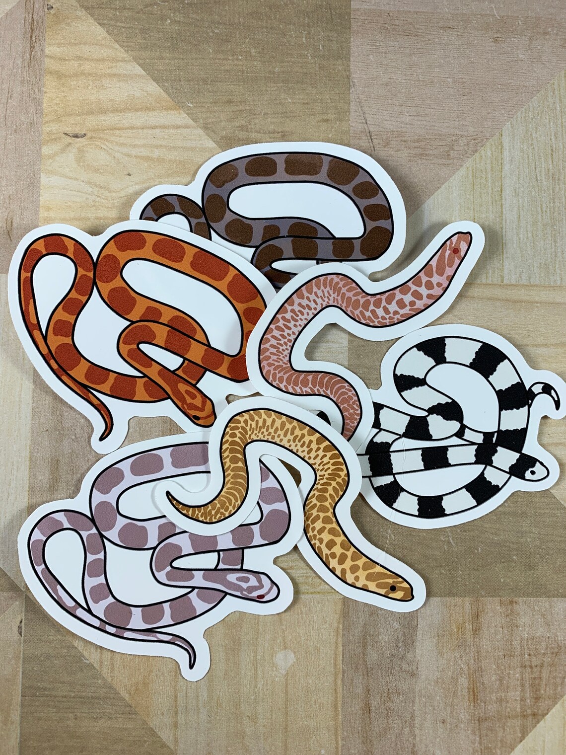 6 pcs Snake Stickers Hognose Stickers Corn Snake Stickers | Etsy