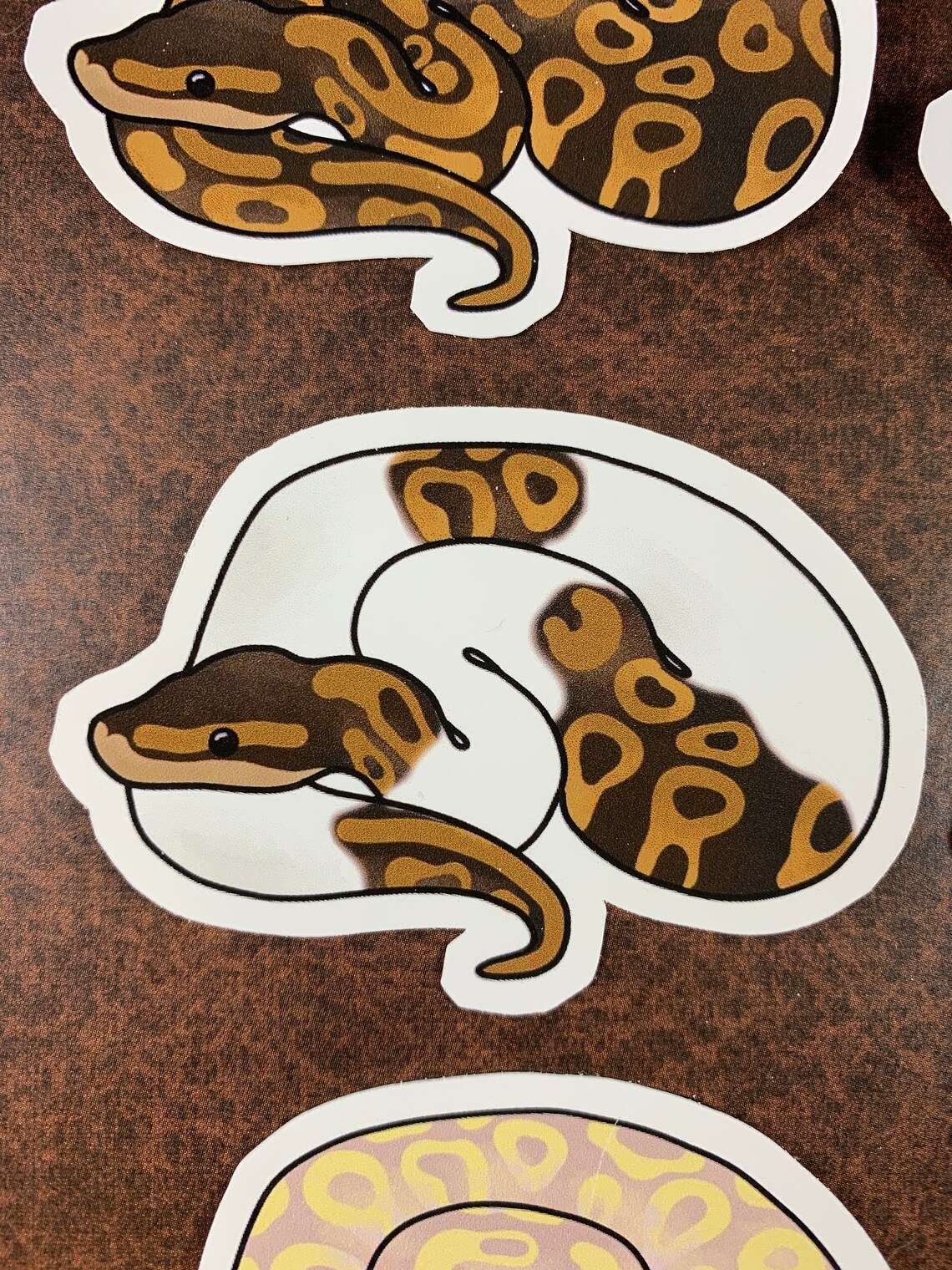 12 pcs Ball Python Stickers Ball Python Decal Snake | Etsy