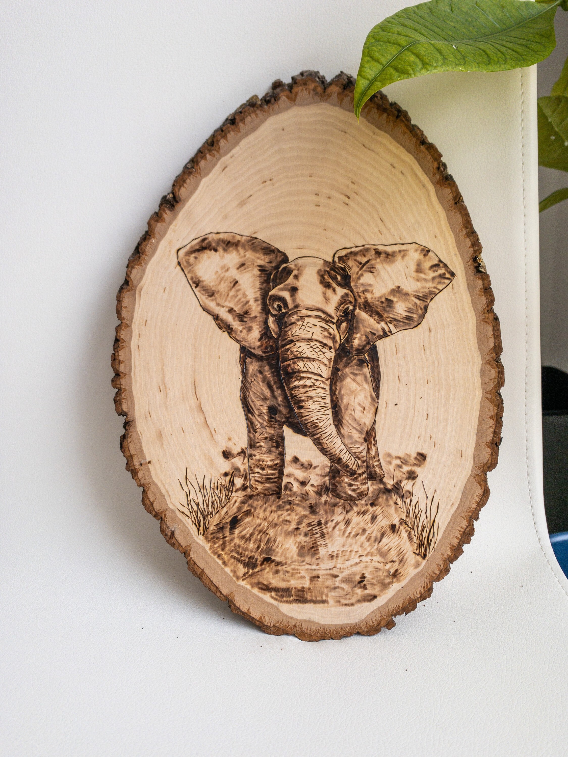 ELEPHANT WOODBURN ART Wood Burn Elephant Art - Etsy