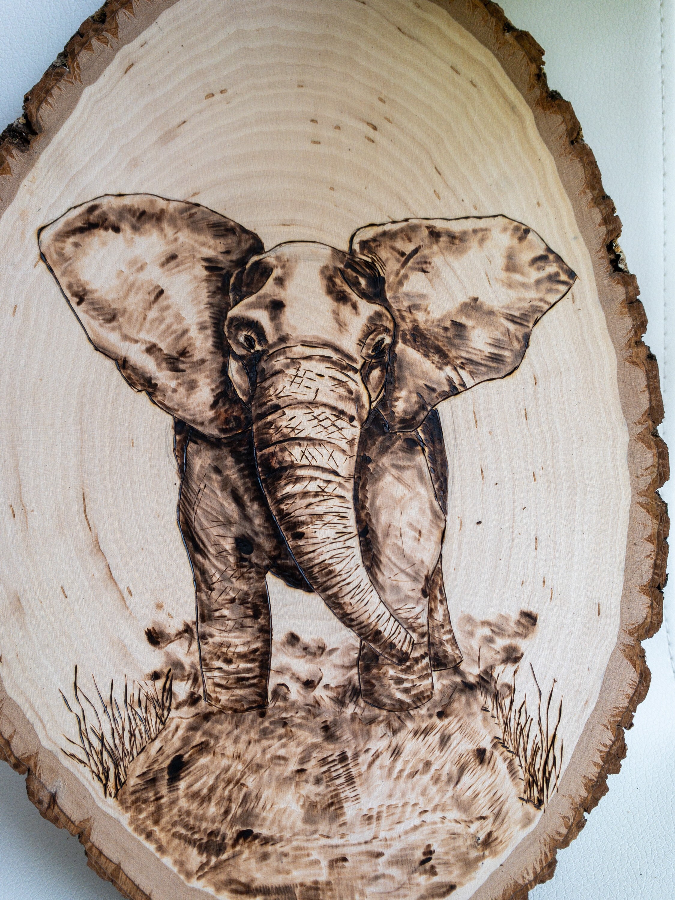 ELEPHANT WOODBURN ART Wood Burn Elephant Art - Etsy