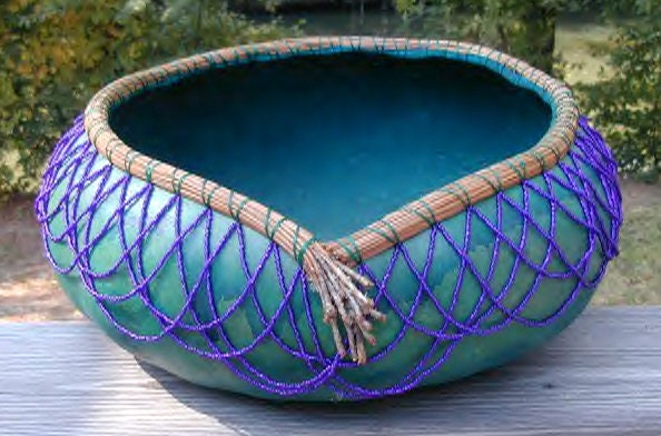 Beaded Gourds Tutorial Huichol Techniques. Digital Download. - Etsy