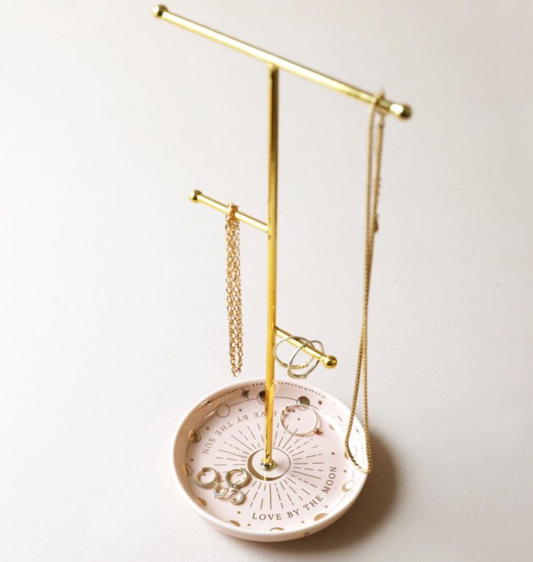 Moon Phase Trinket Dish With Stand - Etsy UK