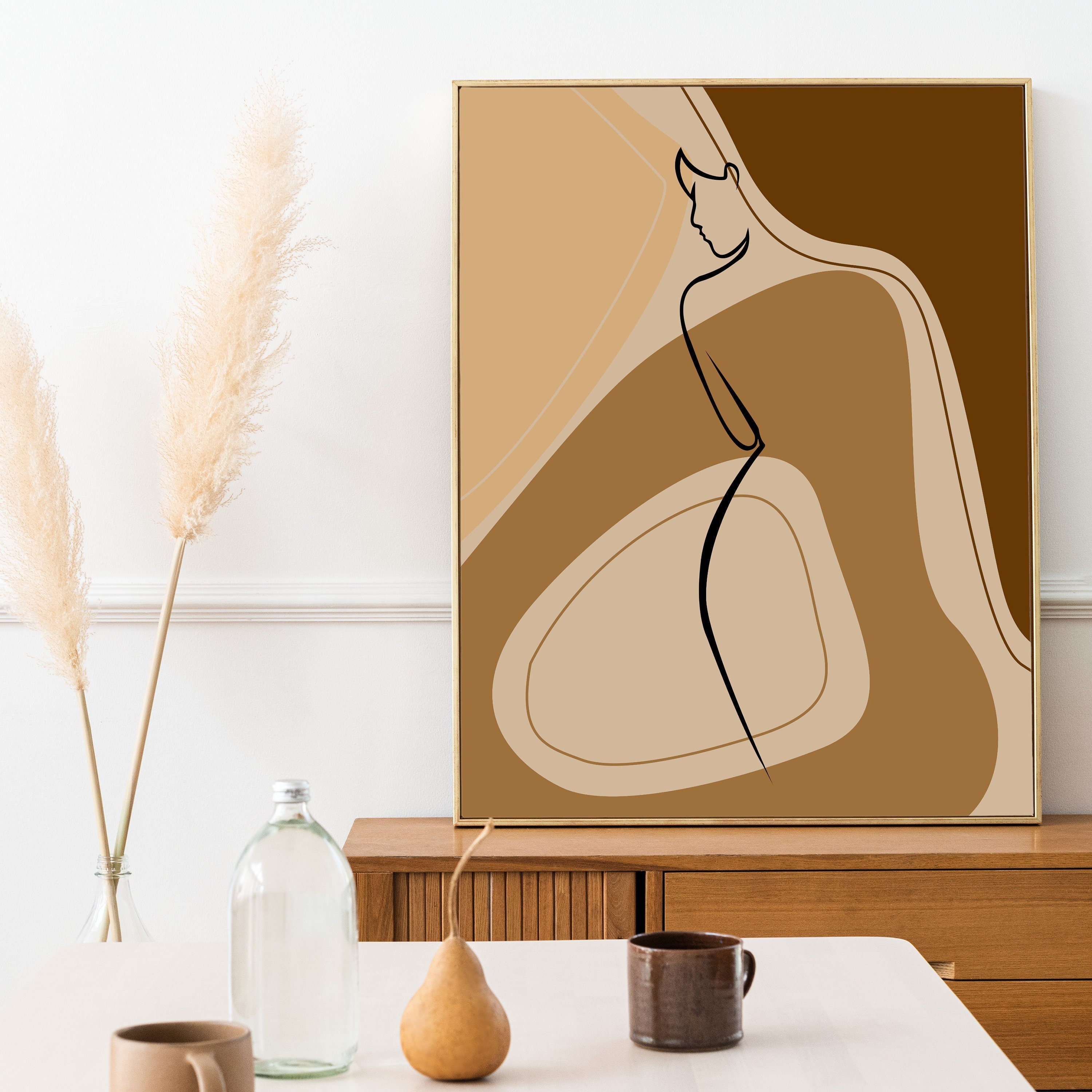 Woman Line Art Female Line Drawing One Line Drawing - Etsy