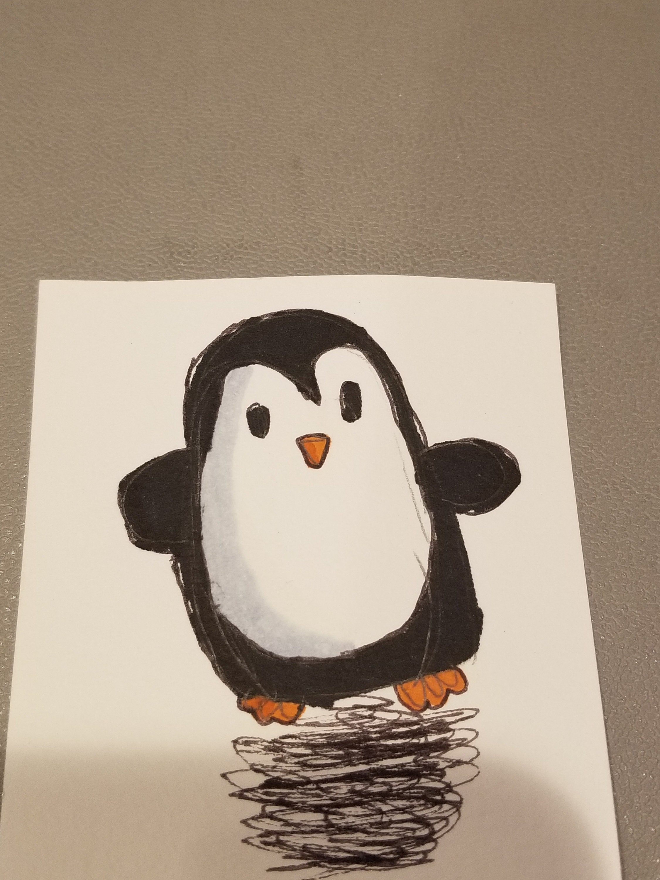 Miniature Penguin Art - Etsy