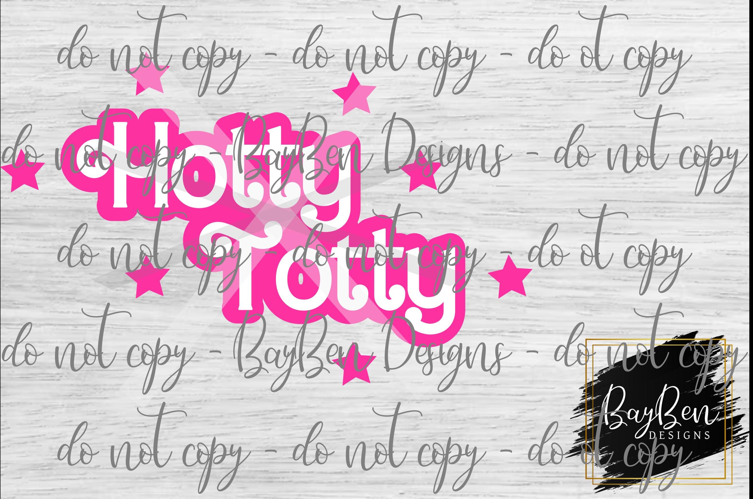 Hotty Totty - Pink and White Inspired - Barbie Inspired - Barbie Font ...