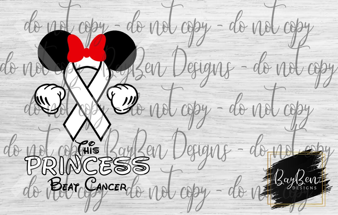 This Princess Beat Cancer Lung With Bow - Lung Cancer - Cancer Warrior ...