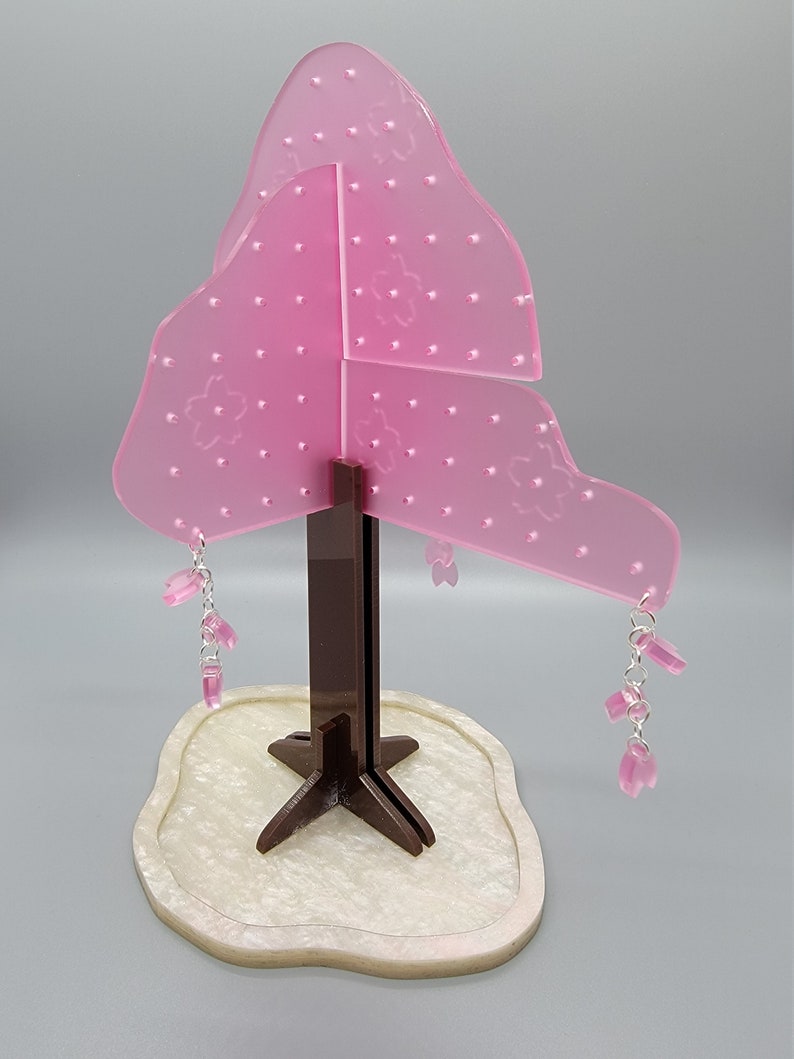 SVG Laser Cut File for Cherry Blossom Earring Tree Creative Way to ...