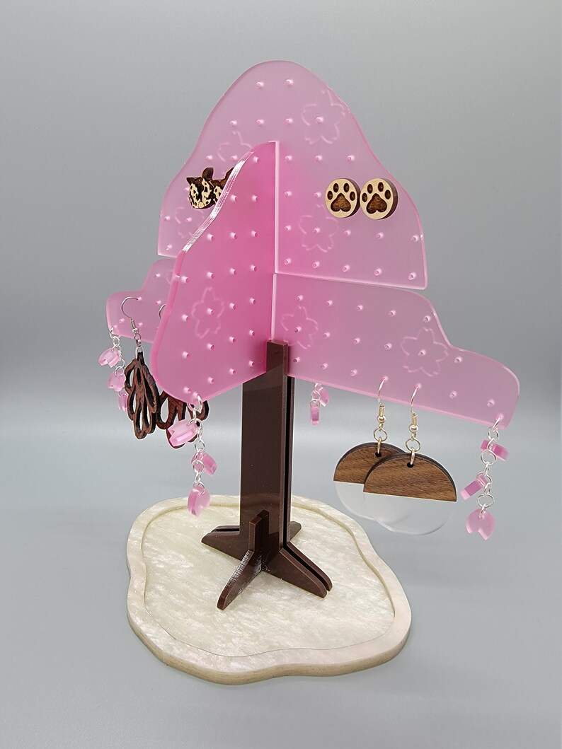 Cherry Blossom Earring Tree SVG – Laser Cut File, Jewelry Display - Etsy