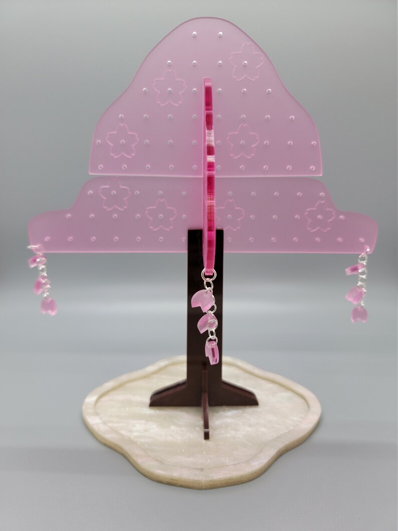 SVG Laser Cut File for Cherry Blossom Earring Tree Creative Way to ...