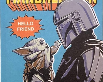 Baby Mando Wall Art - Etsy